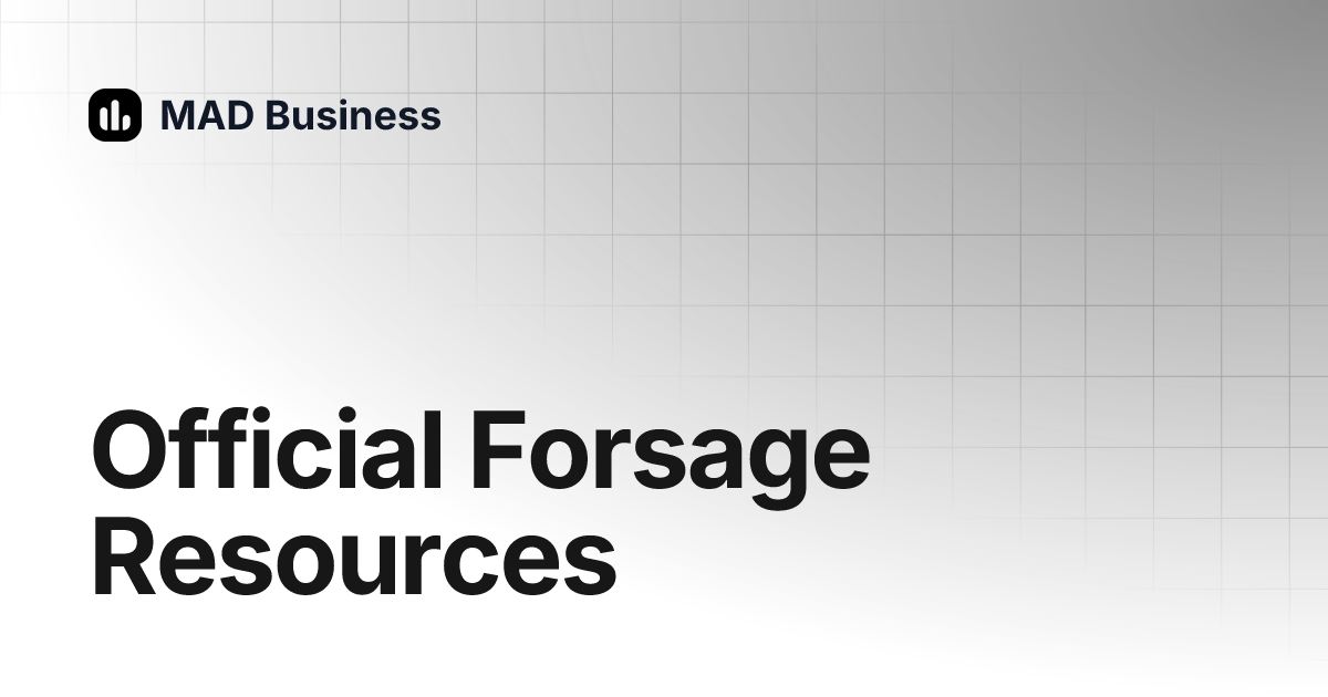 Official Forsage Resources | MAD Business